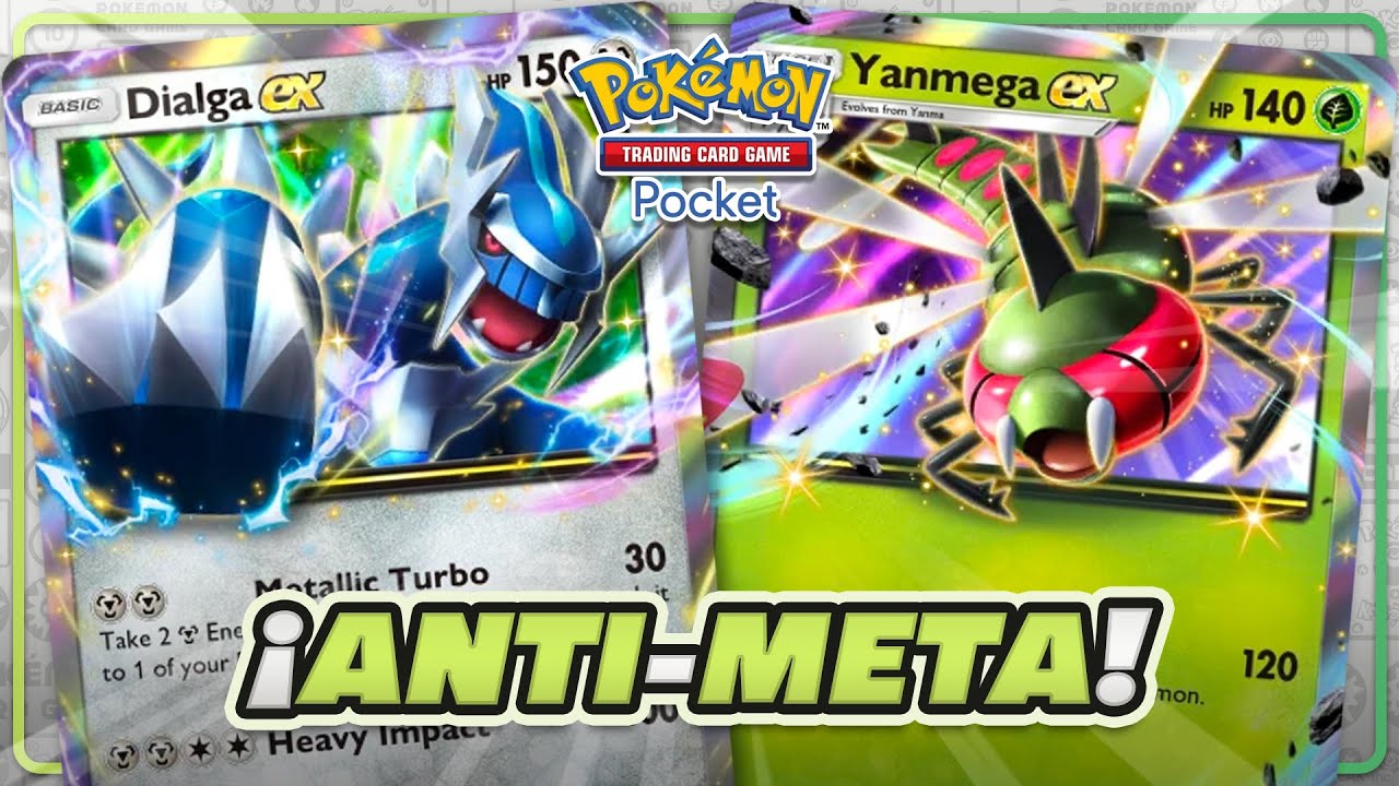 Dialga ex y Yanmega ex Deck: DESTROZA AL META | Pokemon TCG Pocket ...