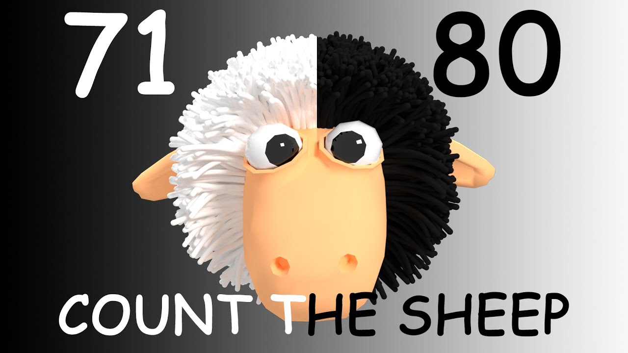 Count the Sheep | How to count from 71 to 80 | Nursery Rhymes & Kids ...