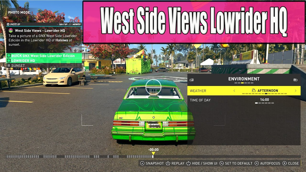 The Crew Motorfest Photo Ops West Side Views Lowrider HQ - YouTube