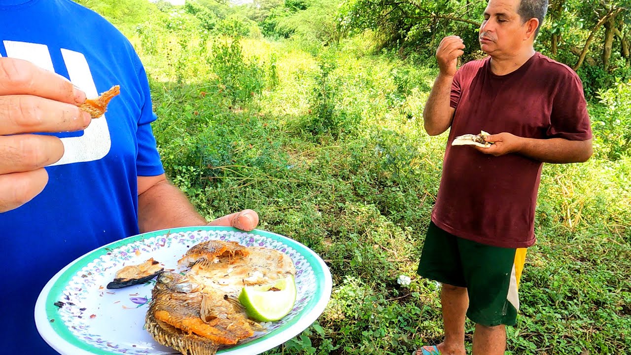 DISFRUTANDO DE UNA FRITANGA DE TILAPIAS Y GUAPOTES A ORILLAS DEL RÍO ...