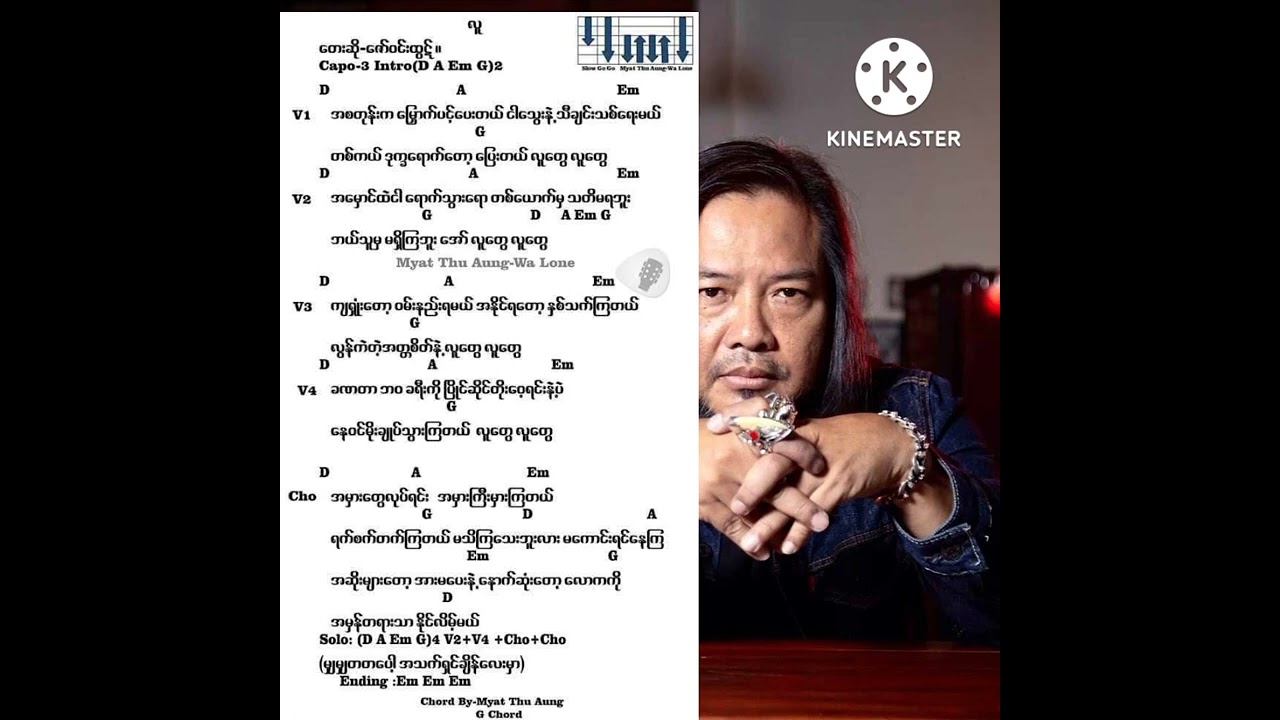(Lu) - Zaw Win Htut. Chord and lyric Video.🤘 - YouTube