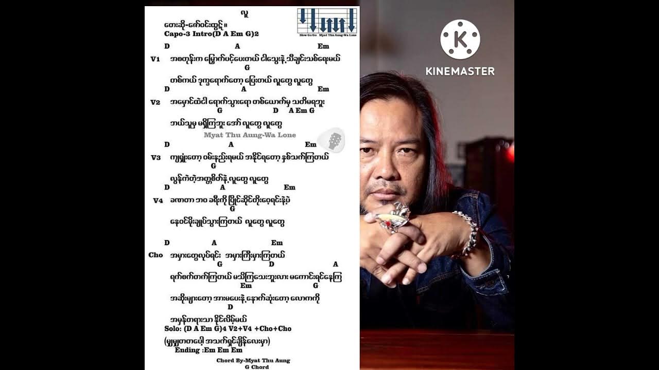 (Lu) - Zaw Win Htut. Chord and lyric Video.🤘 - YouTube