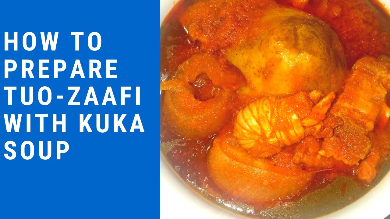 HOW TO PREPARE AUTHENTIC KUKA SOUP WITH TUO-ZAAFI. ghana food - YouTube
