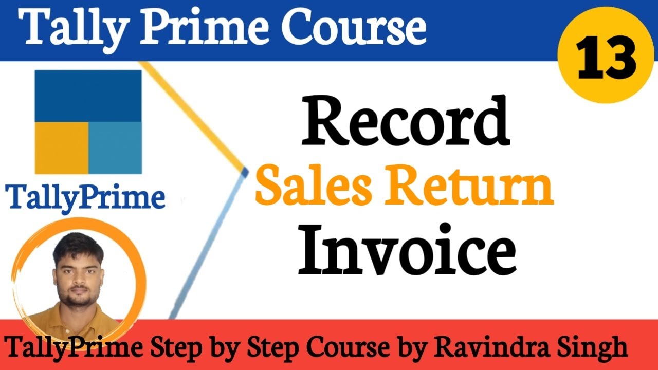 Record Sales Return Invoice in Tally Prime || TallyPrime Complete ...