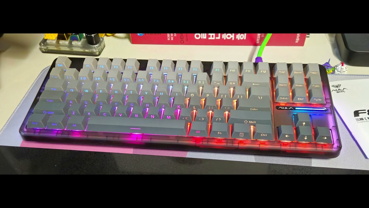 AULA F87 Pro Cosmic Gold Switch - YouTube