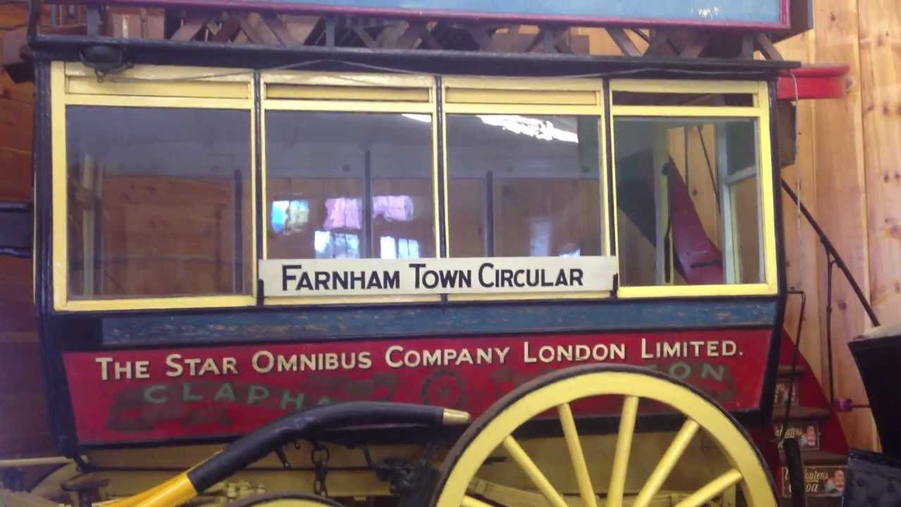 Garden Seat Omnibus Star Omnibus Company London Horse Drawn Wagon - YouTube