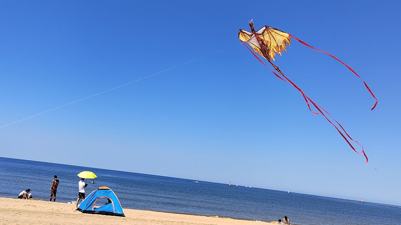Simxkai Dragon Kite Flying Video - YouTube