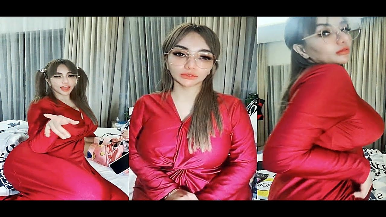 fashion style mek sarrah dress merah - YouTube