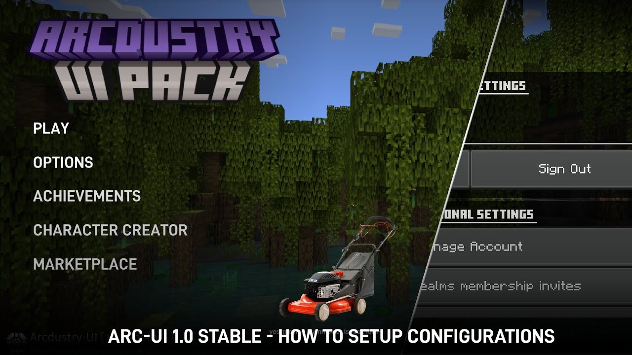 Arcdustry-UI | Arc-UI - How to setup configurations [ Minecraft : Bedrock Edition ] - YouTube