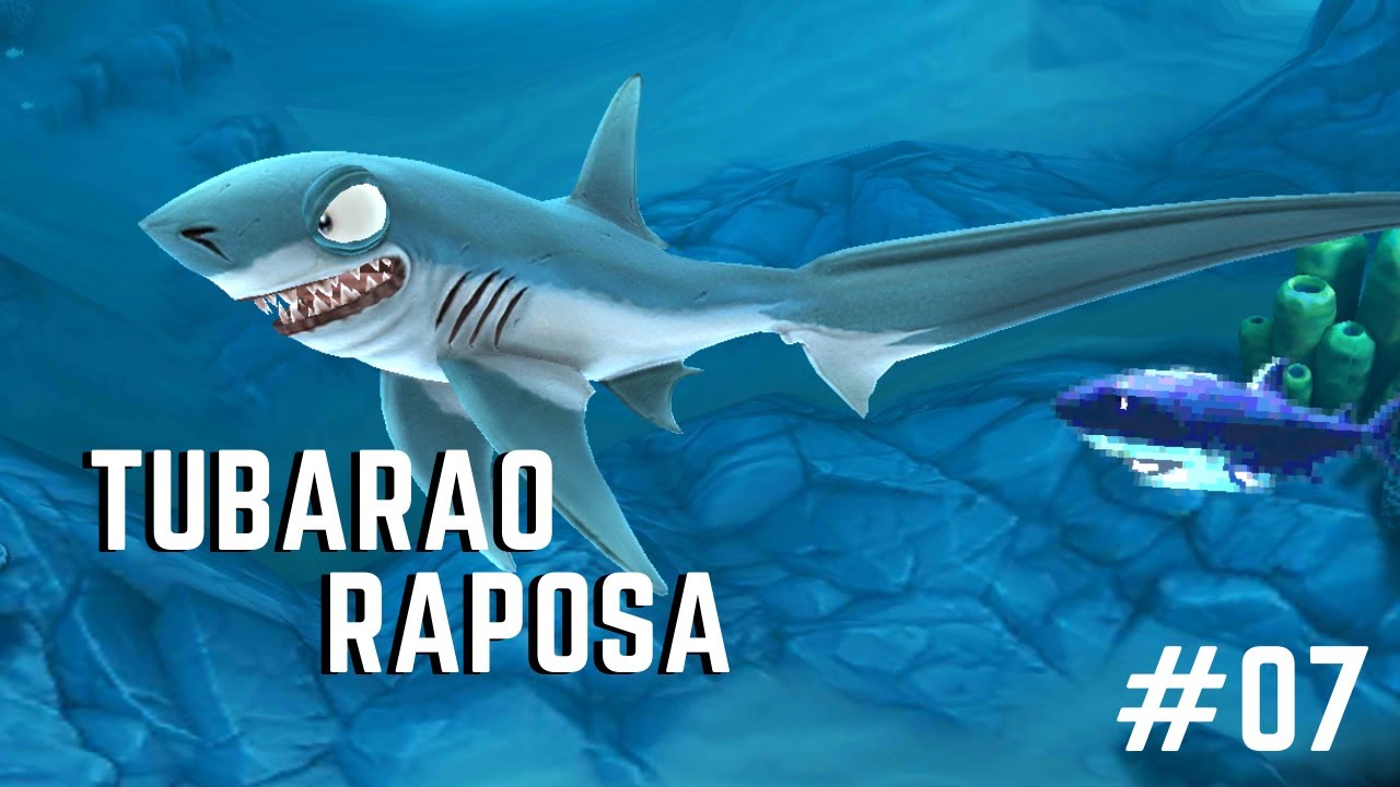 TUBARÃO RAPOSA! - Hungry Shark World #07 - De pequeno não tem nada ...