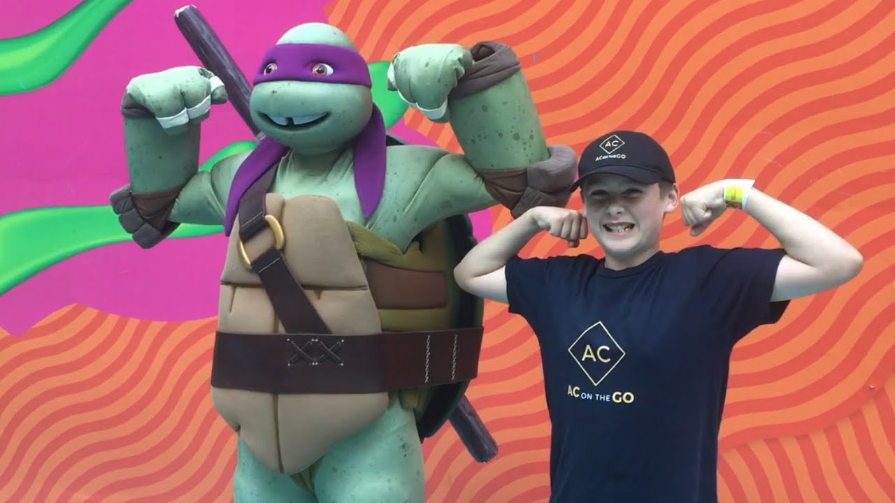 Nickelodeon Universe Part 3 | We Met TMNT’s Donatello, Splat-O-Sphere ...