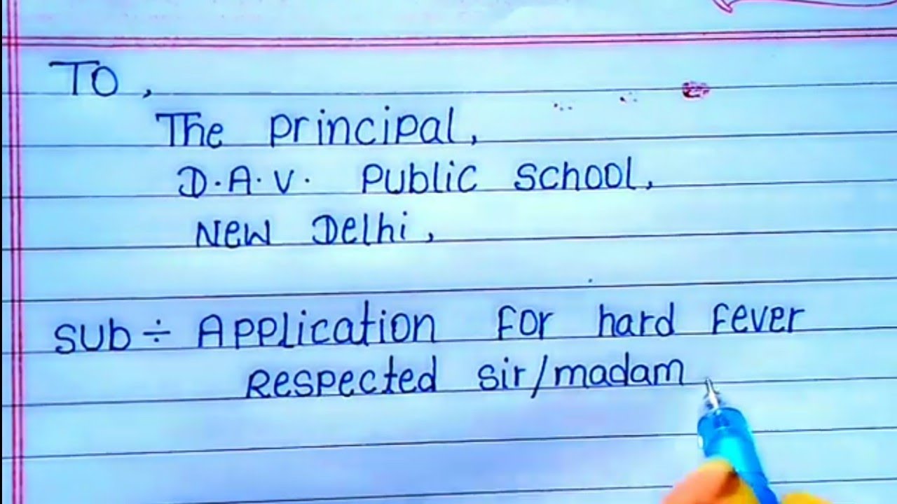 Letter writing in english || English me application kaise likhe chutti ...