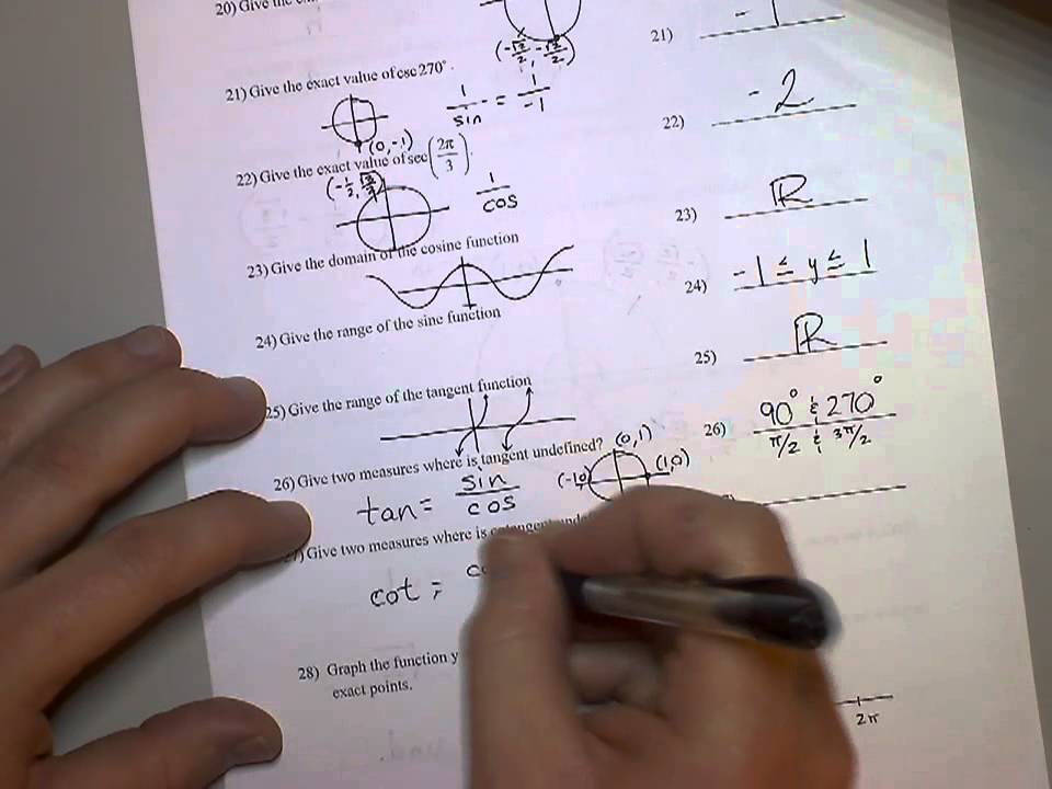 Algebra 2 Chapter 4 Exam Review pg. 4 - YouTube