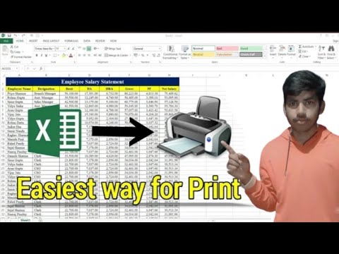 Print in Excel | How to Print Large Excel Sheet on One Page | How to Print in Excel - YouTube