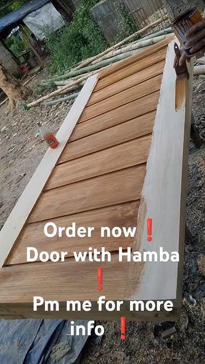 Paano mag varnish ng door.. - YouTube