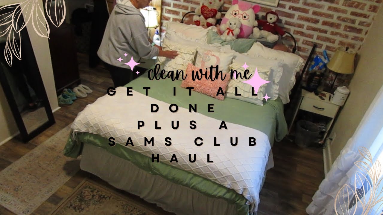 Small House/Clean with me/Doing Laundry /Sams Club Haul - YouTube