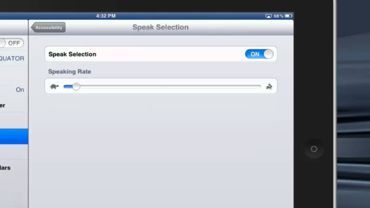 IPad tips- Read text selection aloud - YouTube
