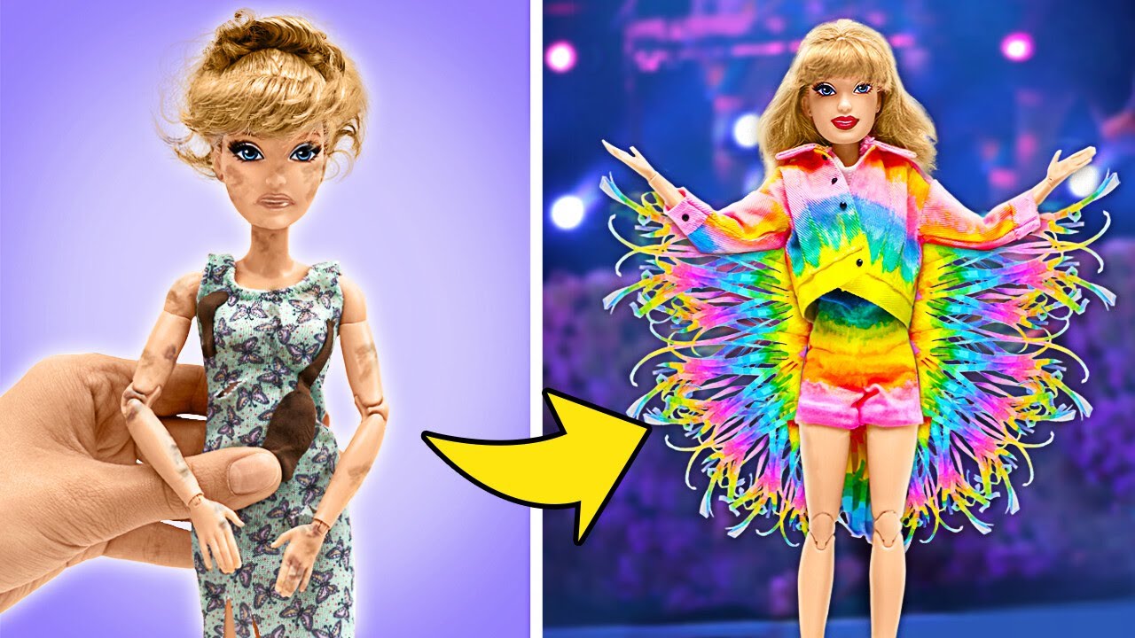 🔄Magical Makeovers: Doll Star Transformation! 🎀| Art For Kids🎨 - YouTube