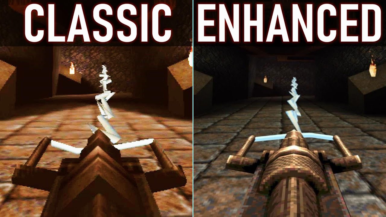 Quake Enhanced: All Weapons + Comparison With Quake Classic - YouTube