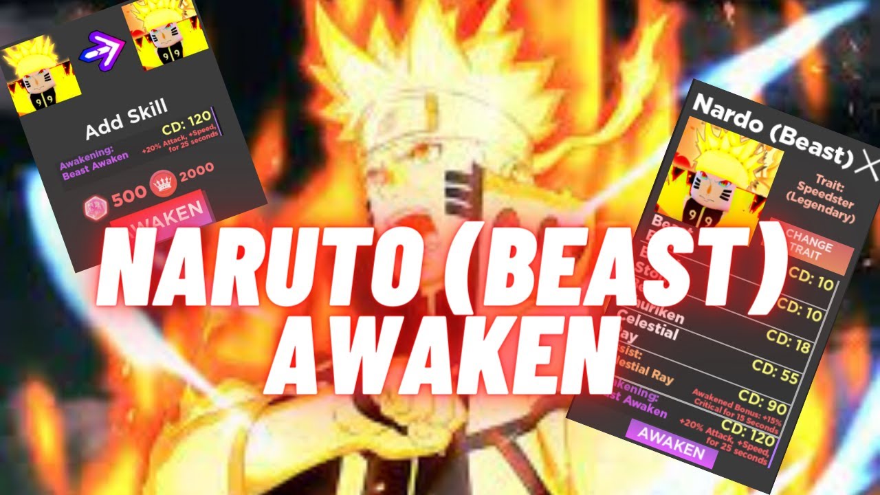 Nardo Beast (Naruto kcm) Awaken!! Is He The Best in Anime Dimensions ...