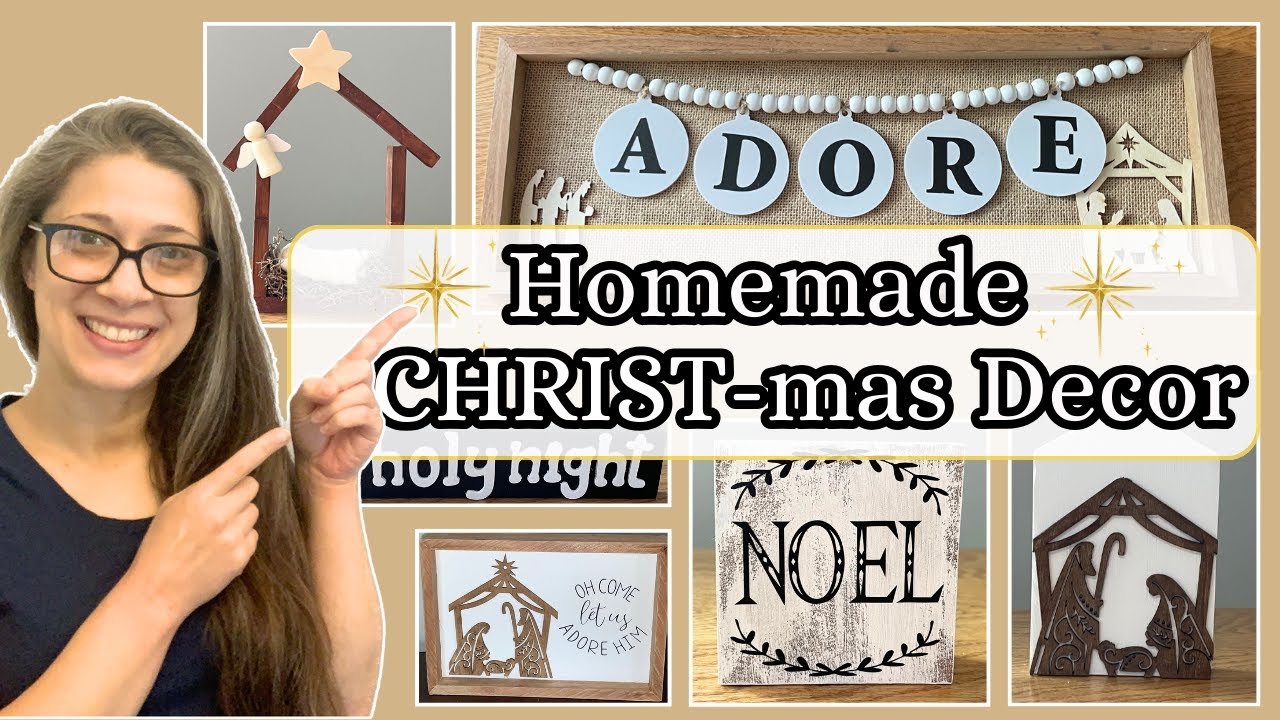 DIY Christmas Home Decor | Christ Centered Christmas Crafts - YouTube