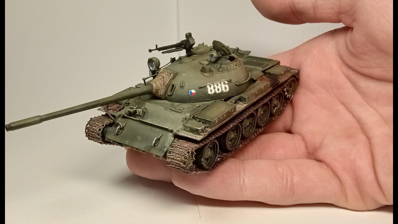 Building And Painting The 1/72 T-54B From AMMO - YouTube