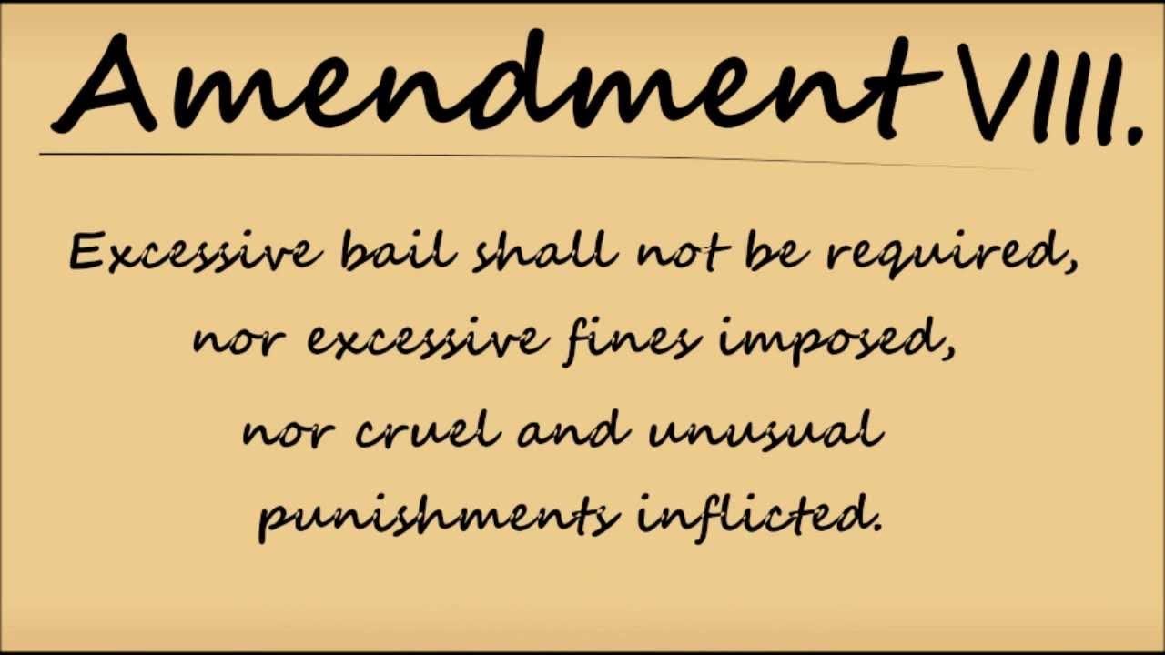 Amendment 8 YouTube