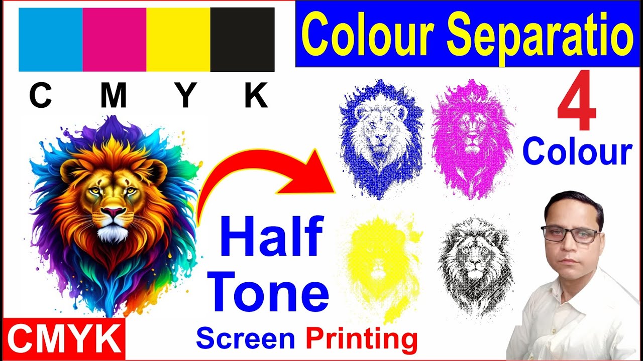 CMYK colour separation | cmyk half tone in coreldraw | how to cmyk ...