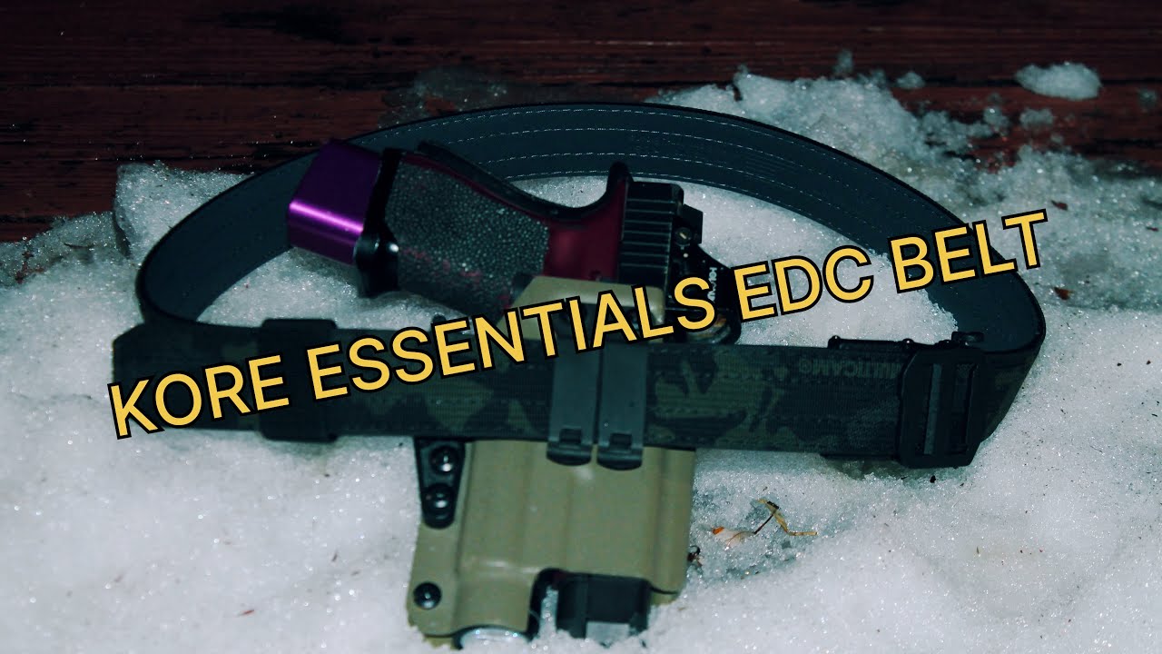 KORE ESSENTIALS EDC BELT !!! BEST EDC BELT ON THE MARKET!!! - YouTube