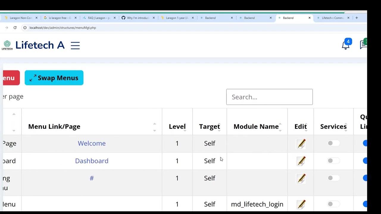 Using Laragon Server for LifetechOCMS development - YouTube