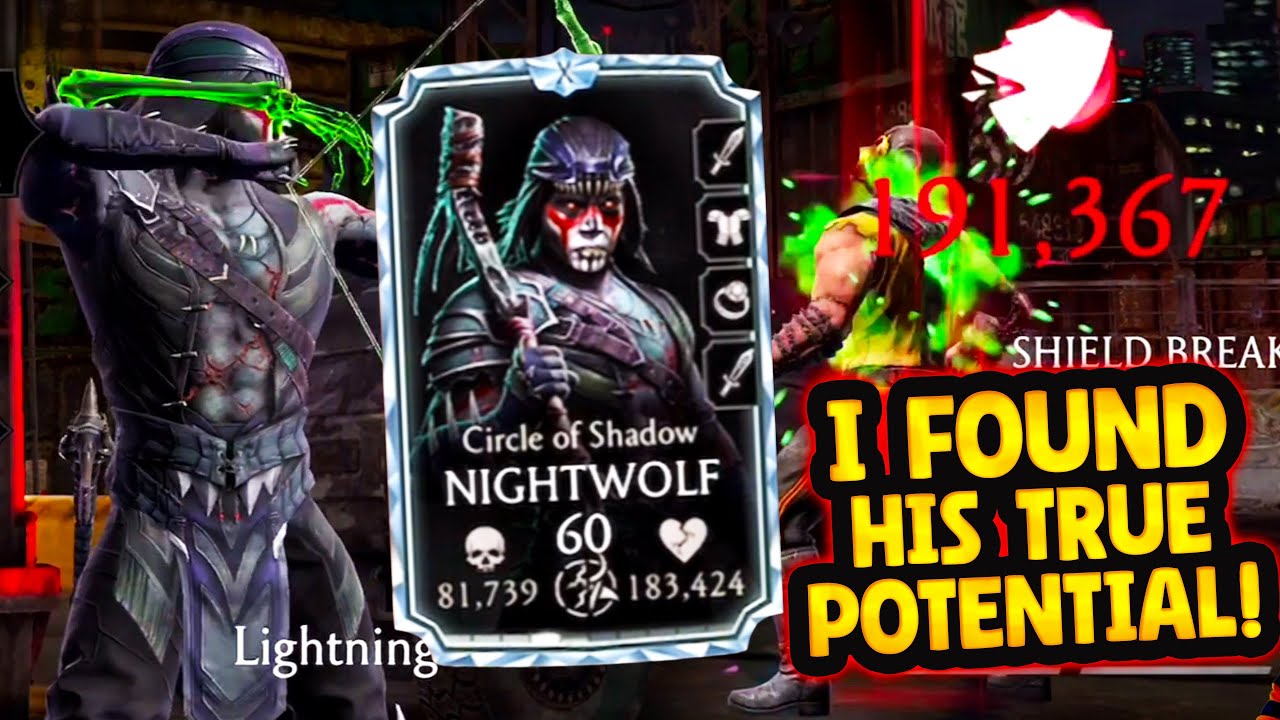 MK Mobile. Hidden Potential of Circle of Shadow Nightwolf. INSANE ...