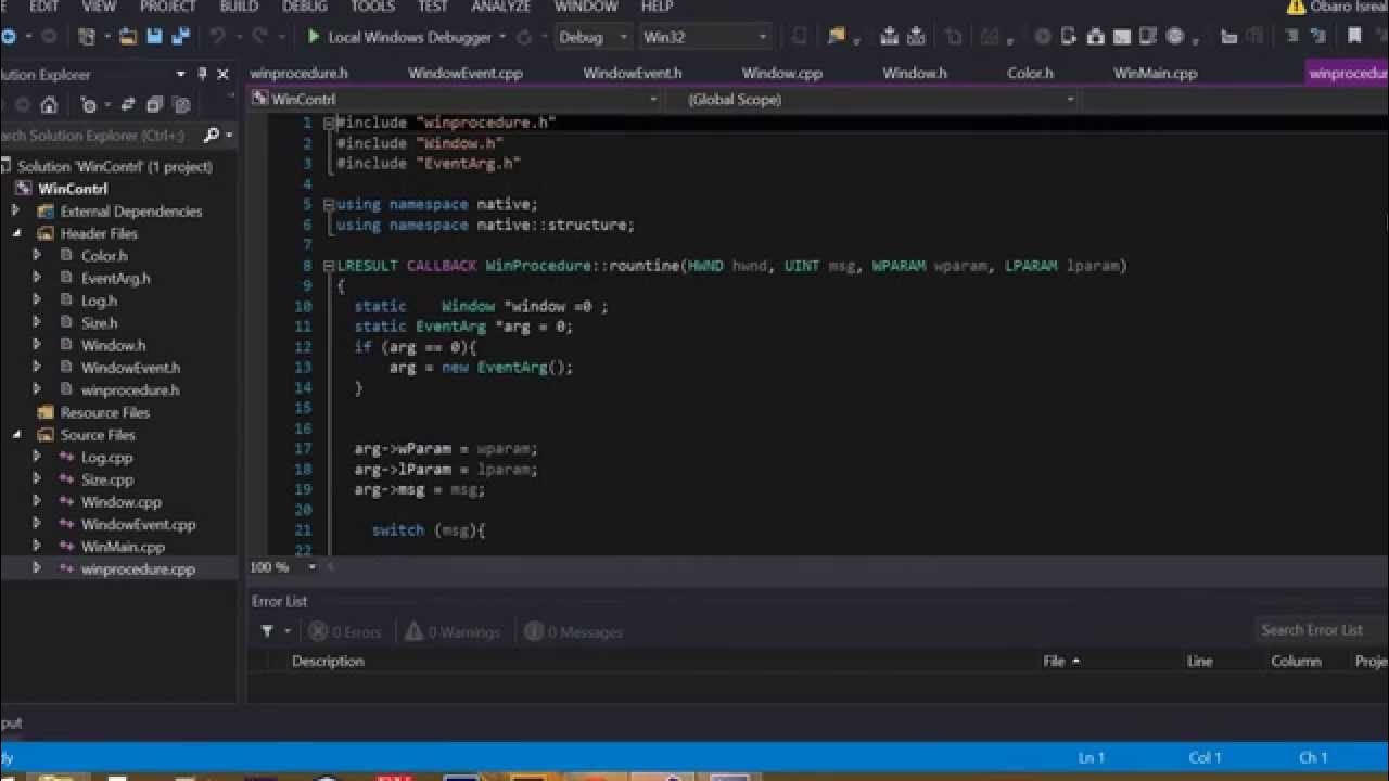 Simple Window Class Build Win32 API - YouTube