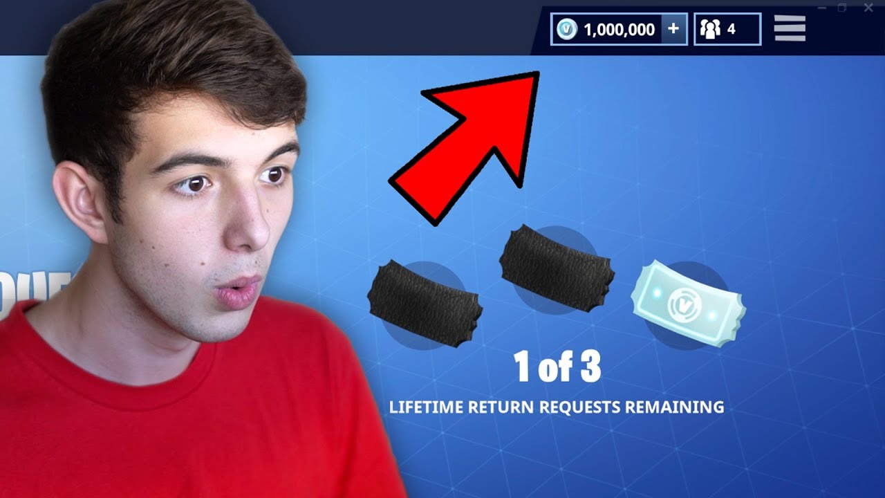 Buying 1,000,000 v bucks on my new fortnite account.. (Fortnite Battle ...