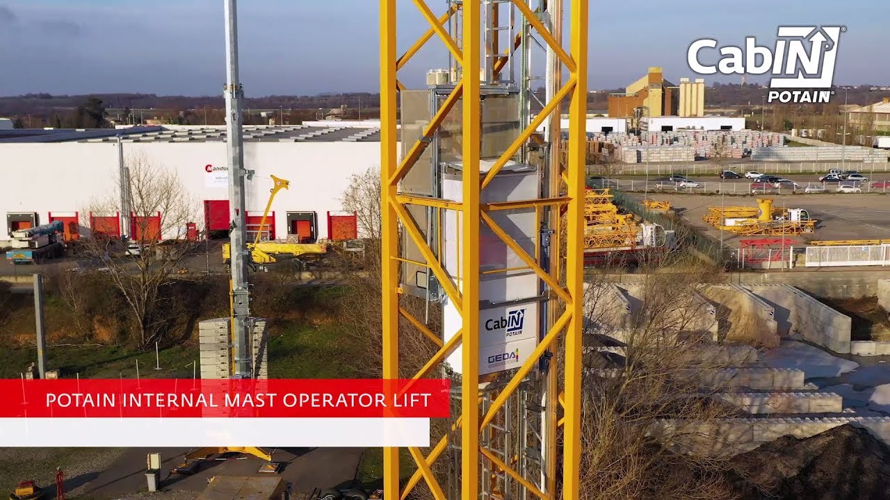 Potain Cab-IN, the new Potain cranes operator lift - YouTube