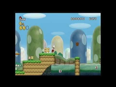 Another Super Mario Bros. Wii - WALKTHROUGH - |1| - World 1 Part 1 ...