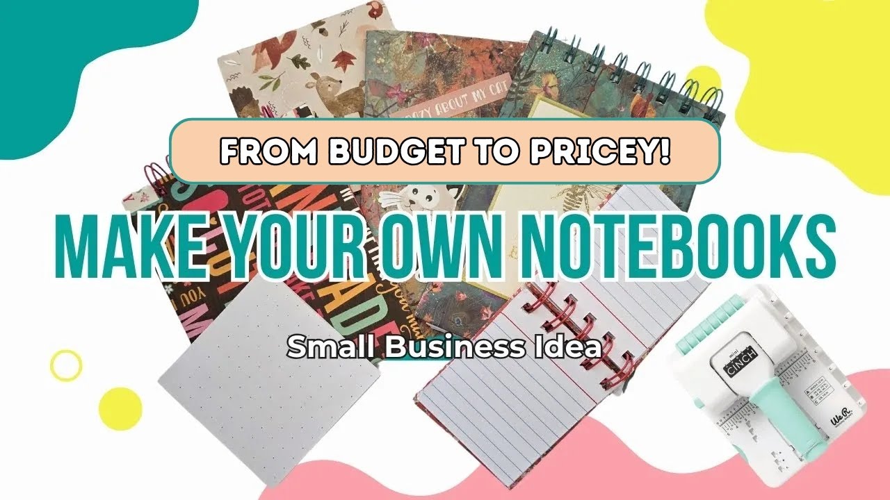 5 Ways to make notebooks, including budget options! Plus Mini Cinch ...