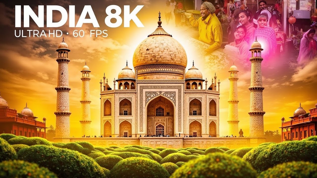 India in 8K Ultra Hd With Cinematic Sound | 60 fps - YouTube