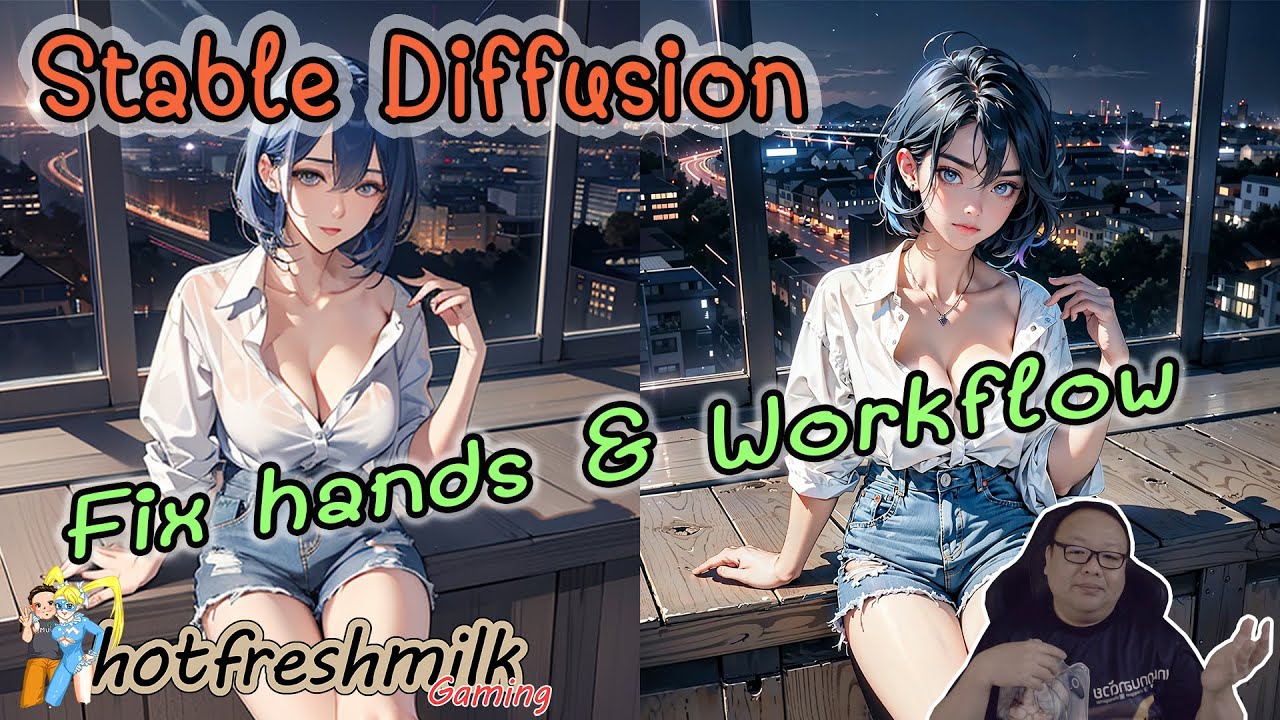 สอนแก้มือ | Stable Diffusion | Fix hands & Workflow | Thai - YouTube