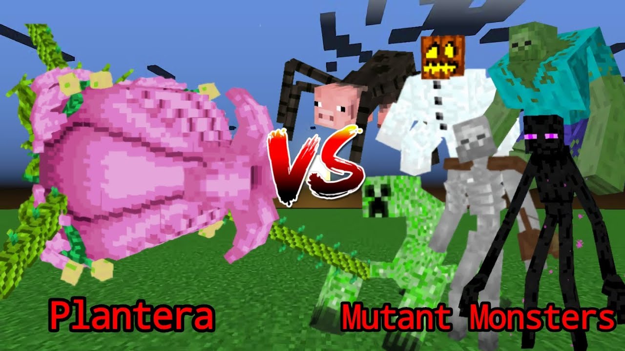 Plantera vs Mutant Monsters | Minecraft Mob Battle - YouTube