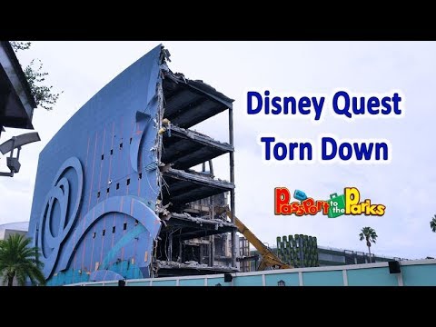 Disney Quest Demolition - Disney Springs - YouTube