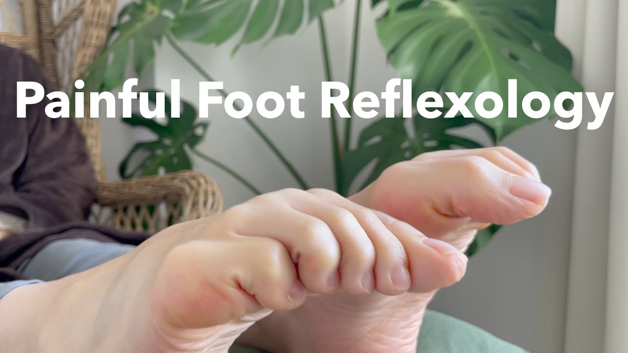 Painful Foot reflexology 足ツボ【ASMR】 - YouTube