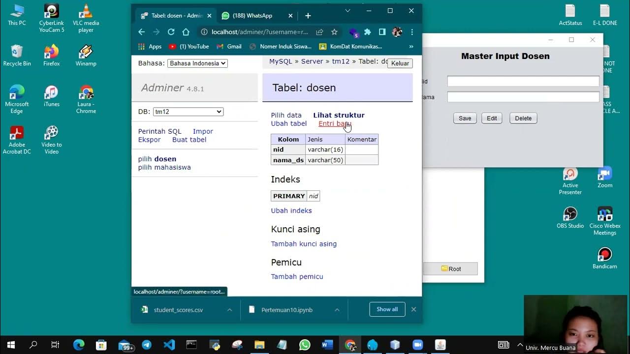 CRUD Master Dosen Java Netbeans with Hibernate - YouTube