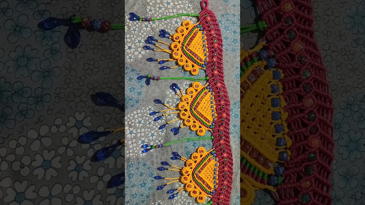 Macrame unique design toran - YouTube