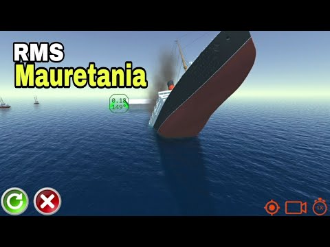 RMS Mauretania sinking - Ship Handling Simulator - YouTube