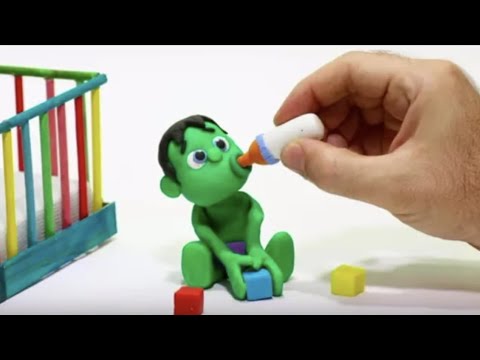 Supercute Hulk BEBÉ Dibujos Animados para niños y bebés!!! 💚 dibusYmas ...