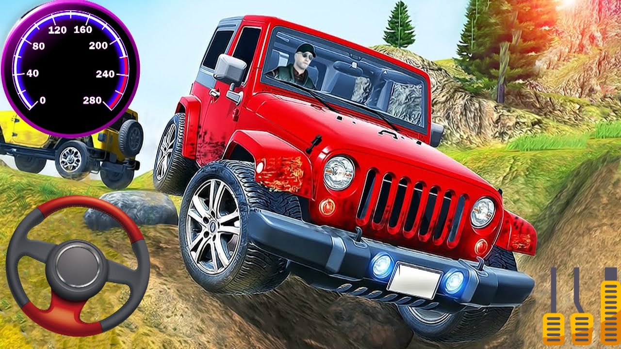 Real 4x4 Jeep Driver Simulator 3D - Offroad Transport Truck Driving ...