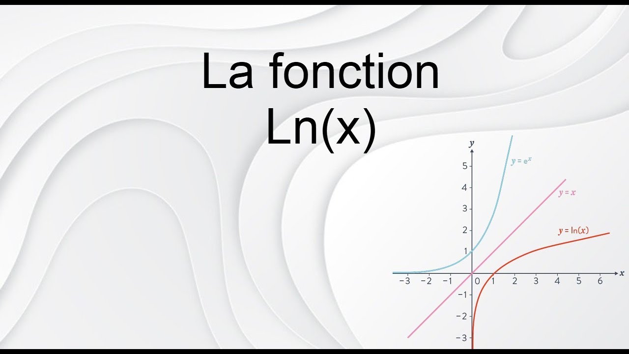 La fonction logarithme népérien (Ln(x)):La dérivée de la fonction Ln(u(x)) et Application - YouTube