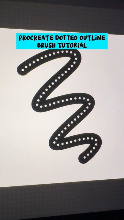 Procreate Dotted Outline Brush Tutorial #procreatetutorial #procreatetips #digitalarttutorial ...