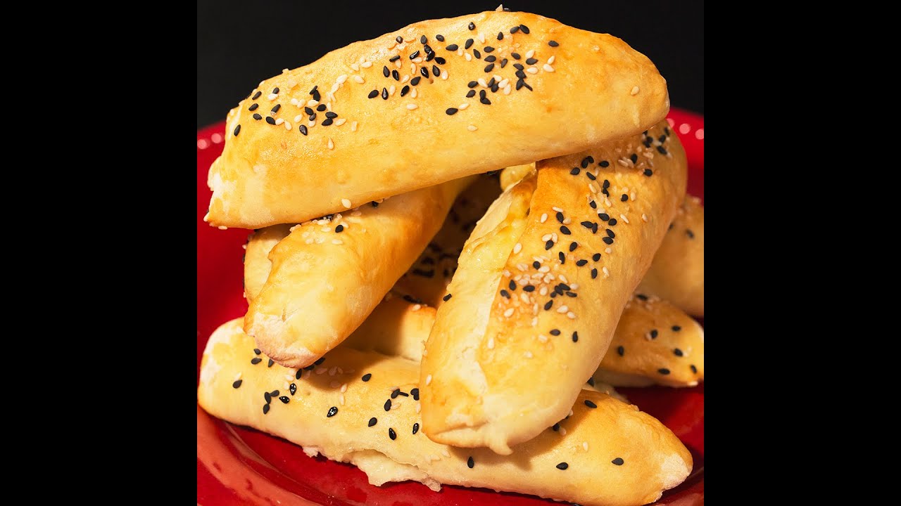 Mozzarella-Stuffed Bread Sticks - YouTube