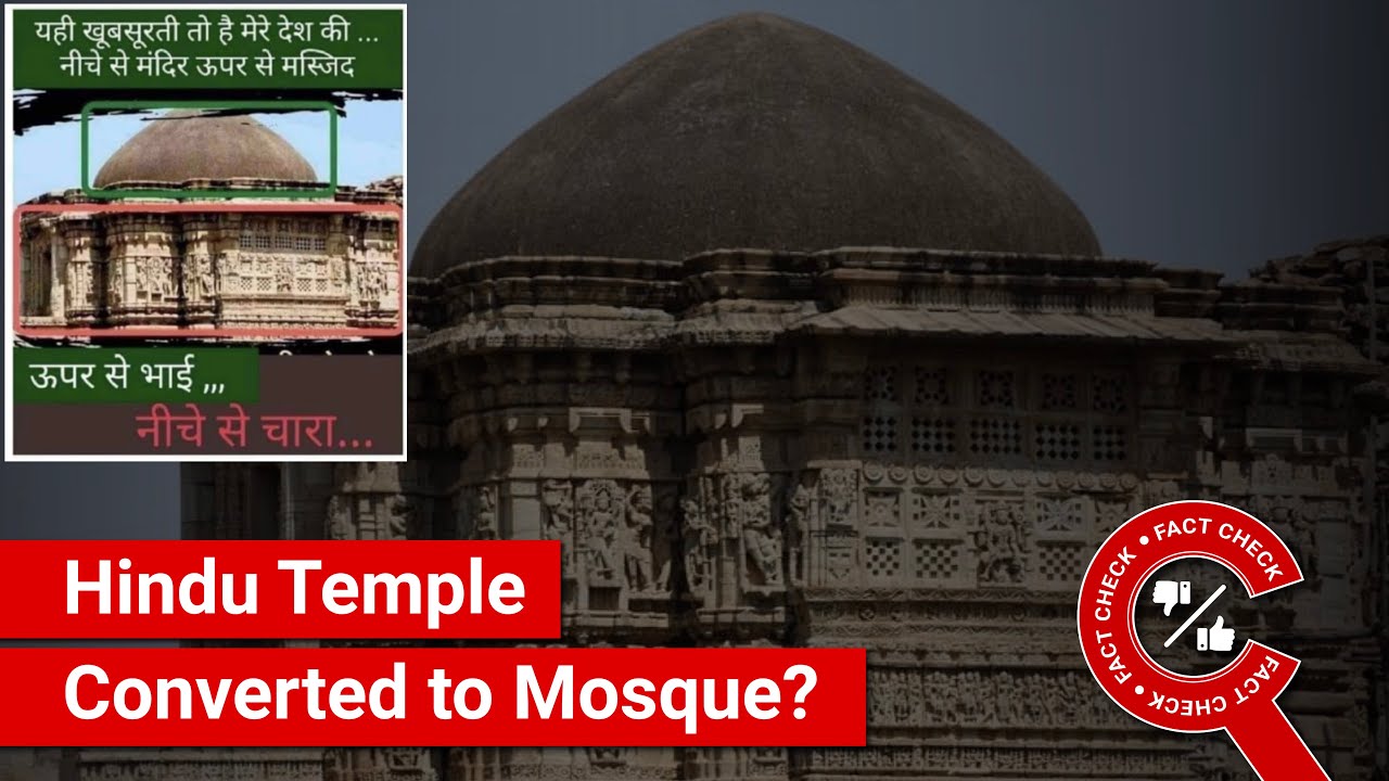 FACT CHECK: Viral Image Shows Hindu Temple Converted to Mosque? - YouTube